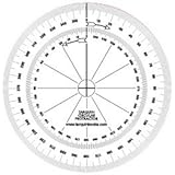 Westcott 3 1/2-Inch 360 Degree Compass Protractor, Transparent (255 ...