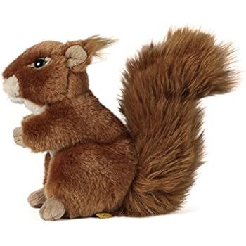 Hansa Squirrel Soft Toy 18 cm Grey: Amazon.co.uk: Toys & Games