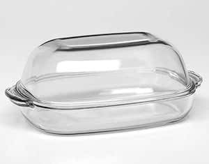 Glass Chicken Roaster With Lid: Amazon.co.uk: Kitchen & Home