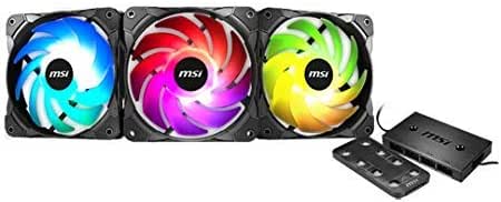 MSI Rainbow Fan Pack RGB Gehäuse Lüfter 3er Set, 120mm: Amazon.de ...