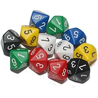 Amazon.co.uk: 9 sided dice