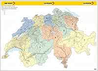 Buy Switzerland postcode wall map laminated (2021) Book Online at Low ...