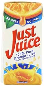 Just Juice Orange Juice 200 ml (Pack of 24): Amazon.co.uk: Grocery