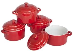 Hell's Kitchen Mini Casserole Dishes, Set of 4: Amazon.co.uk: Kitchen ...
