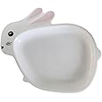 YBK Tech Cute Ceramic Rabbit Plate for Easter or Daily Use (6.5 Inches ...