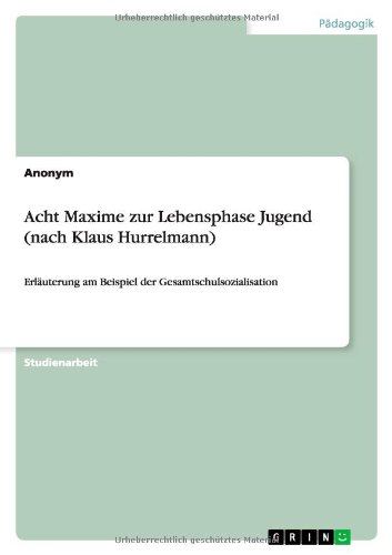 Orna Sandi: Download Acht Maxime zur Lebensphase Jugend (nach Klaus ...