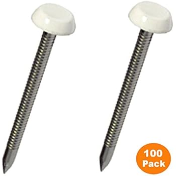 UPVC White Cladding Nails Stainless Steel White 50mm - 100 Box: Amazon ...