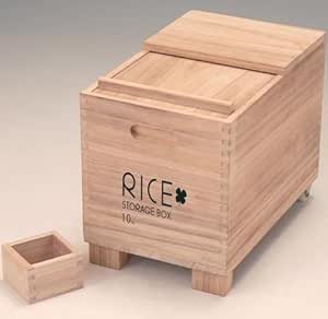 Asian Wooden Rice Container 10KG /22LB: Amazon.co.uk: Welcome
