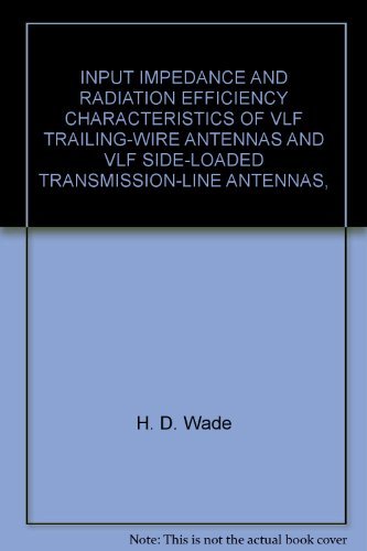 Buy INPUT IMPEDANCE AND RADIATION EFFICIENCY CHARACTERISTICS OF VLF ...