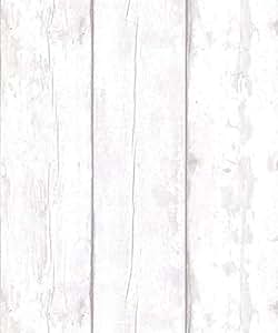 Arthouse Grey Washed Wood Wallpaper 694701 - Wood Panel Cladding ...
