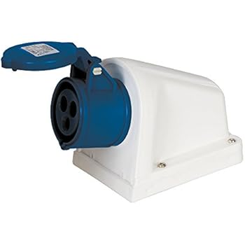 MK Commando K9233 Angled Socket Outlet 32 Amp 2P+E 200-250 Volt (IP44 ...