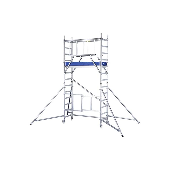 Buy Zarges Reachmaster AGR 2.5m Mobile Scaffold Tower with Guard Rails | Trade and Industrial ...