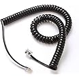 KEBILSHOP Telephone Handset Cable,Phone receiver cable Coil Cord, RJ9 ...