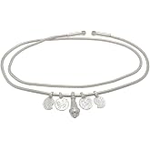 MOONPLUS Sterling Silver Handmade Hip Chain Adjustable Arunakodi for ...