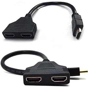 Adaptateur Câble HDMI Mâle vers Double HDMI Femelle 2 Entrées 1 Sortie ...