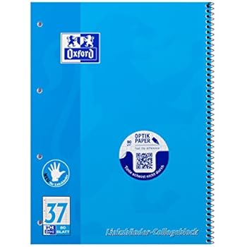 Oxford Left-Handed Notepad A4 Lined 80 Sheets: Amazon.co.uk: Office ...