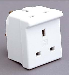 MK 13amp Double Socket Outlet Adaptor 13Amp (twin plugs): Amazon.co.uk ...
