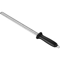 AIHG 12 inch Diamond Sharpening Rod, Diamond Carbon Steel Knife ...
