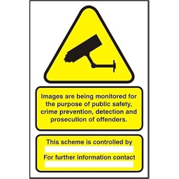 Unique CCTV GDPR Personalised Signs - Data compliant CCTV Sign Choice ...