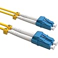 VANDESAIL LC to LC Single Mode Fiber Patch Cable 10 Meter, OS2 Duplex 1G/10GB Fiber Optical ...