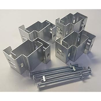 Postfix Slotted Concrete Fence Post Brackets to Fit 4" x 4" Posts 4 ...