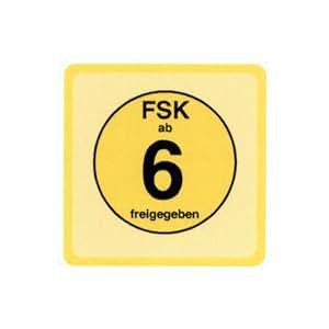 100 Stück FSK 6 Aufkleber / Sticker - FSK ab 6 freigegeben: Amazon.de ...