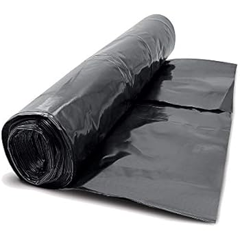 Black Heavy Duty Polythene Plastic Roll Sheeting DPM DPC Damp proof ...