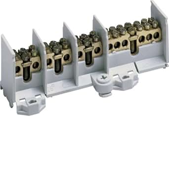 Hager K37 N 5P Klemmleiste – Electrical Terminal Block Weiß (148 mm, 49 ...