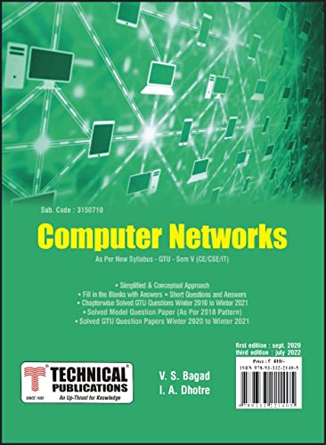 Amazon.in: Buy Computer Networks for GTU 18 Course (V - Comp./IT ...