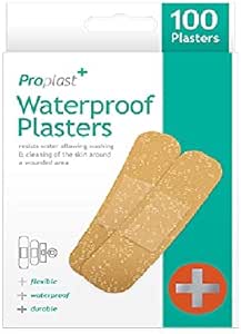 Proplast Waterproof Plasters x 100 plasters : Amazon.co.uk: Health ...