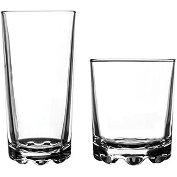 Ravenhead 12-Piece Essential Glassware Hobnobs Drinking Glass Set ...