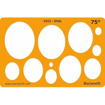 Large Ellipse Ellipses Shapes Figure Symbols Drafting Drawing Template ...