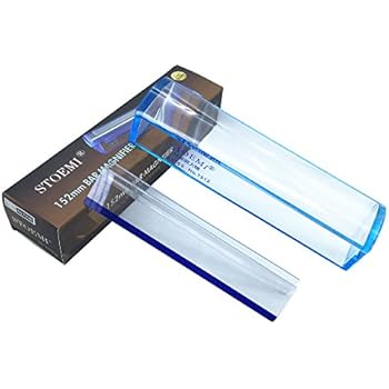 6 Inch 5X Blue Raised Domed Bar Magnifier 7512B with Reading Tracking ...