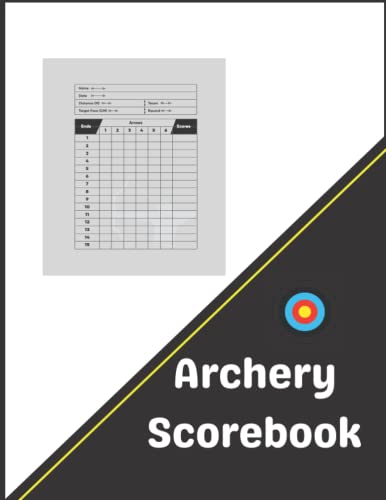 Archery Scorebook, Archery Score Logbook, Archery Score Sheets, 8.5 x ...