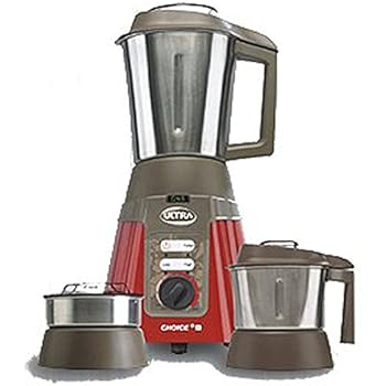 Buy Elgi Ultra Choice +RX 1000-Watt Mixer Grinder with 3 Jars (Red ...