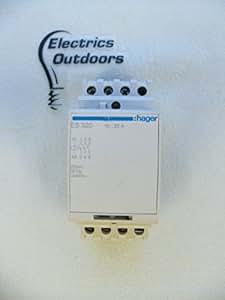 HAGER 25 AMP 230V TRIPLE POLE CONTACTOR 400V ES220: Amazon.co.uk ...
