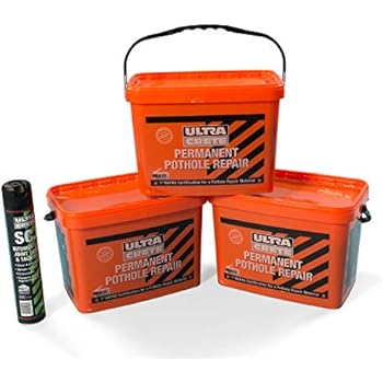 Asphalt Cold Lay Tarmac Black Pothole Repair KIT: Amazon.co.uk: DIY & Tools