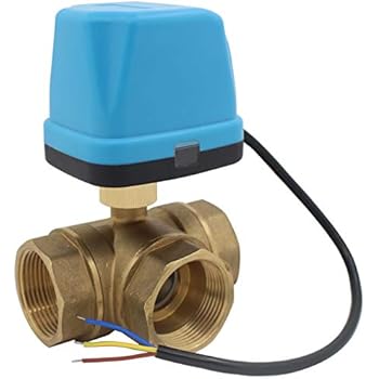 vanne 3 voies motorisée 220v electrovanne motorisée 220v vanne a bille 1/2 3/4 1 1-1/4 1-1/2 ...