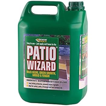 Everbuild Patio Wizard Moss, Mould and Algea Remover 5ltr: Amazon.co.uk ...