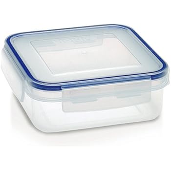 Addis 700 ml Clip and Close Square Food Storage Container, Clear ...