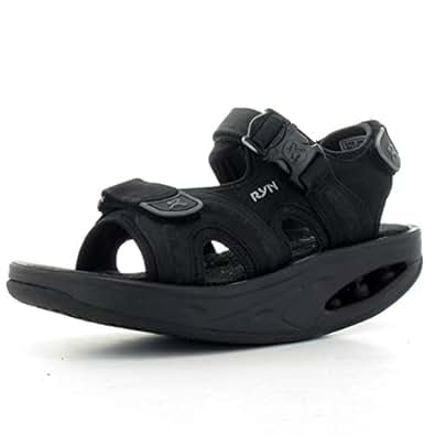 RYN Rocker Sole Sandal Tracker Black 39100-00: Amazon.co.uk: Shoes & Bags
