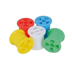 Plastic Cotton Reels Assorted Colours Pack of 50: Amazon.co.uk: Kitchen ...