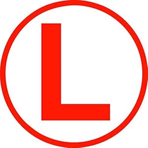 ARWY car Sticker Vinyl Car"L" Learner Driver Sign Logo Emblem Badge ...