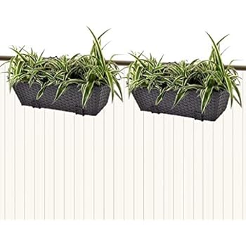 Hanging Balcony Planter - 60cm Trough holder for use on balconies ...