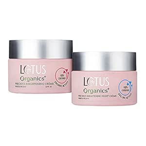 Lotus Organics+ Precious Brightening Day Cream & Night Cream Combo | 2 ...