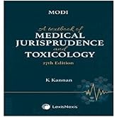 A Textbook Of Medical Jurisprudence And Toxicology : Modi, K. Kannan ...