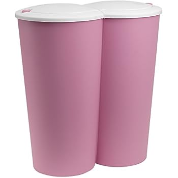 45L ALL PINK TOUCH TOP BIN / KITCHEN BIN / WASTE / STORAGE / RUBBISH ...