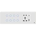 HomeMate 6 Modular WiFi Smart Switch Board (White): 8 x Switch + 1 x ...