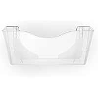Deflecto Clear Acrylic Landscape Wall Mounted File Holder - A4 Wall ...