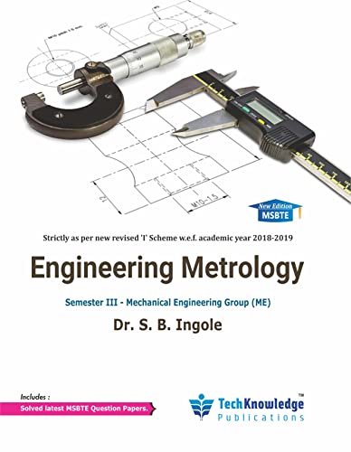 Buy Engineering Metrology For MSBTE Diploma Mechanical Engineering Sem ...